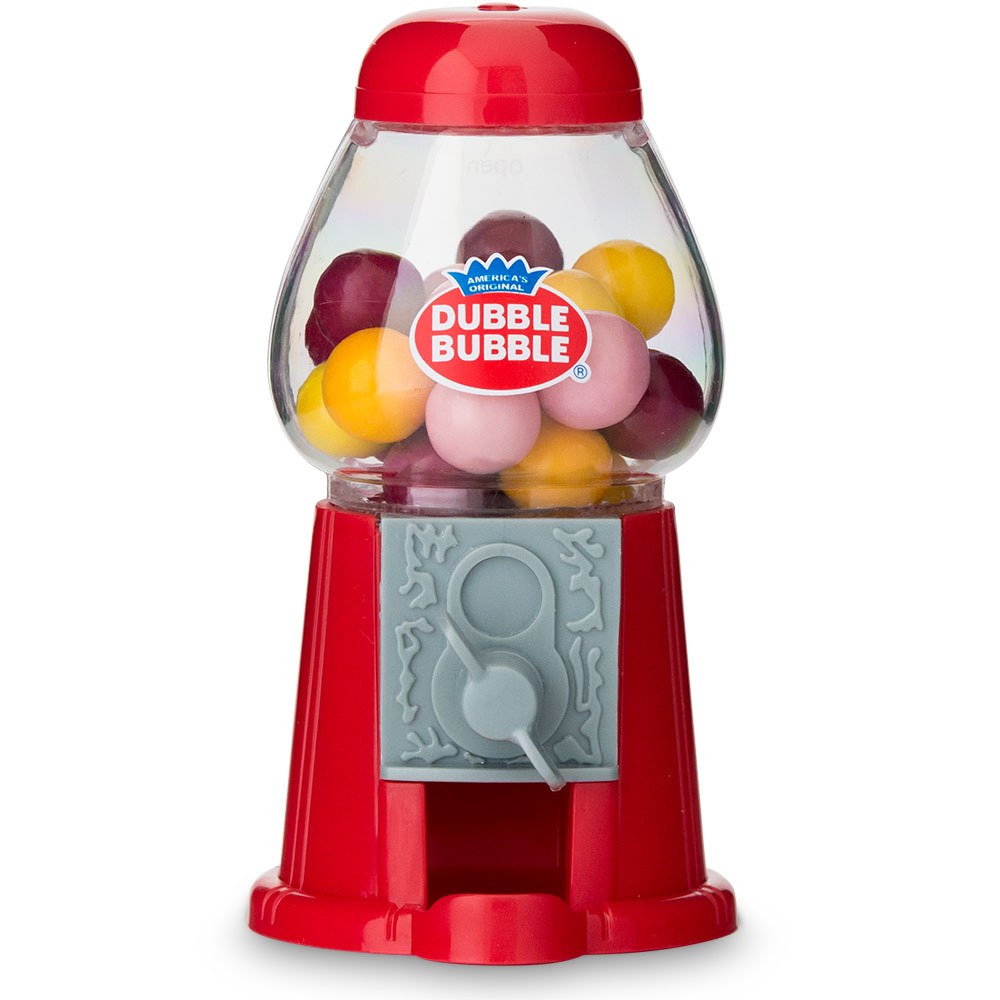 Mini Classic Gumball Machine in Traditional Red